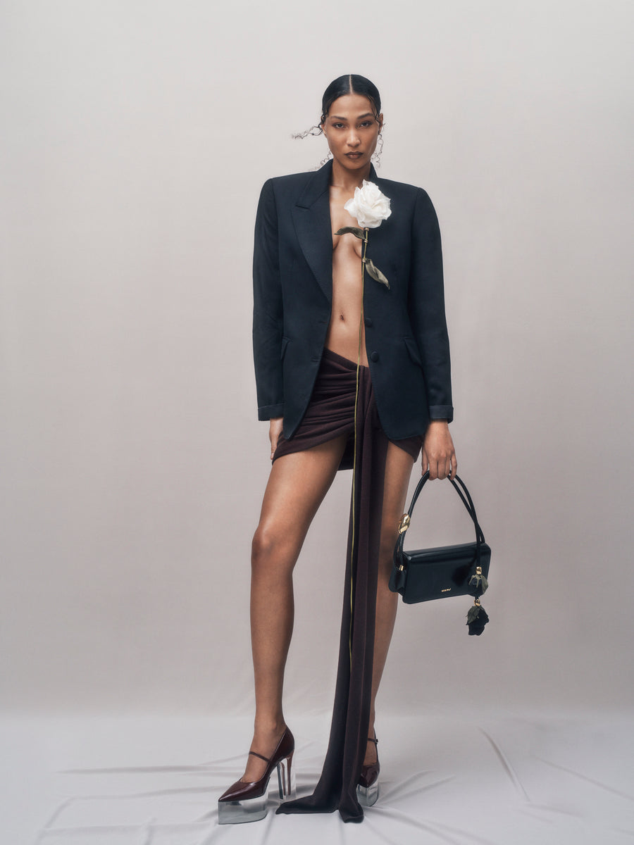 Carnivorous Rose Blazer - Black/Red Silk Rose – SEEN USERS