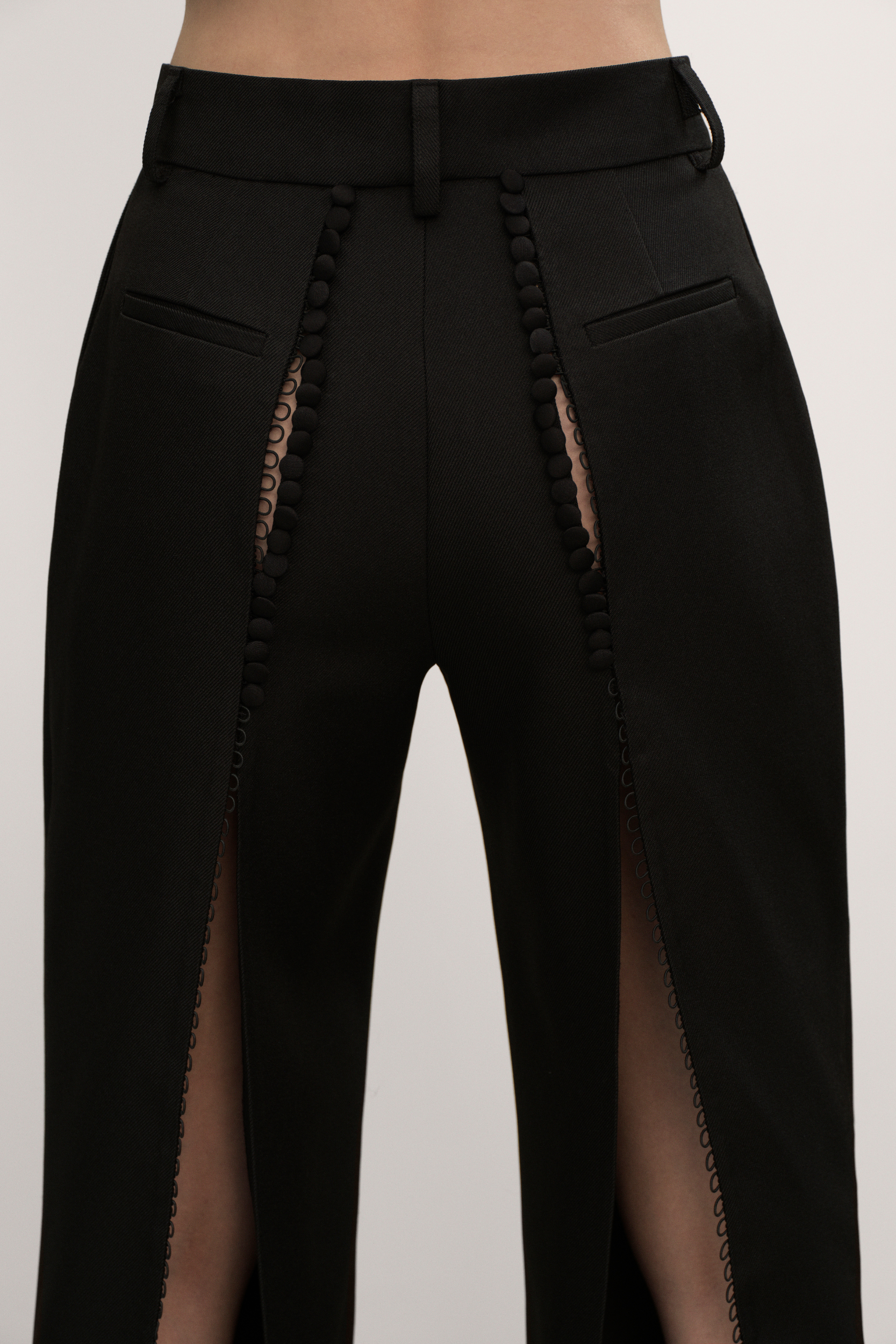 Fresh Cut Open Trousers in Black | Seen Users – SEEN USERS